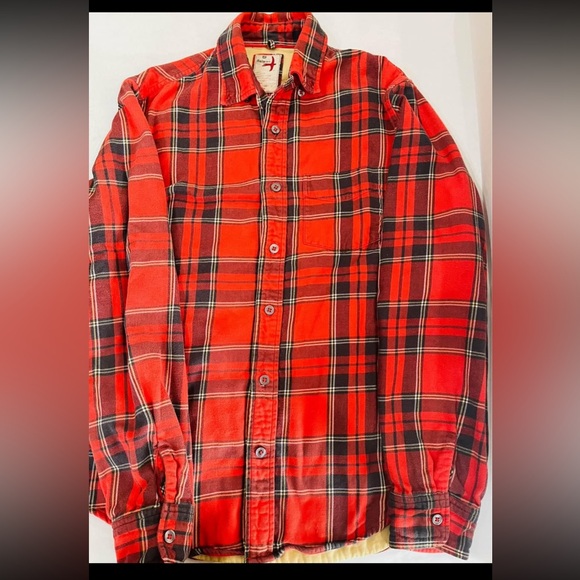 Relwen | Shirts | Relwen Plaid Double Flannel Shirt In Red Tartan ...